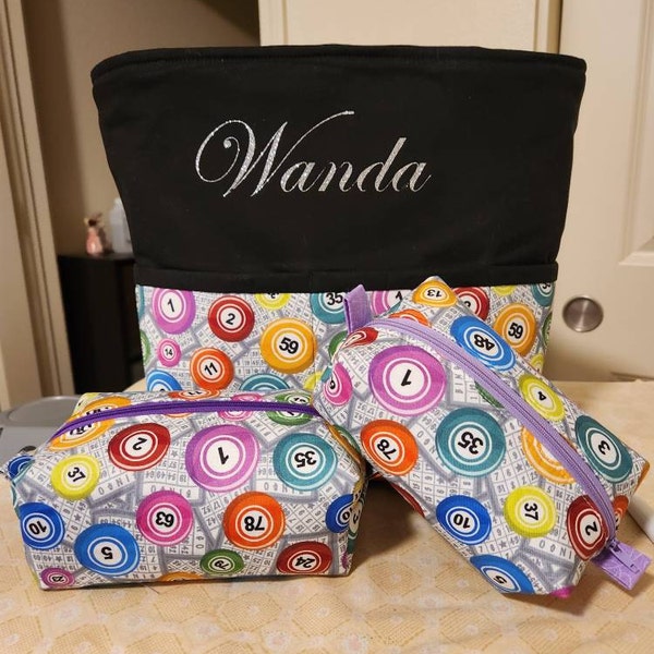 BINGO FABRIC BALLS Cards Game Night - 100% Cotton Fabric by the Yard or ...