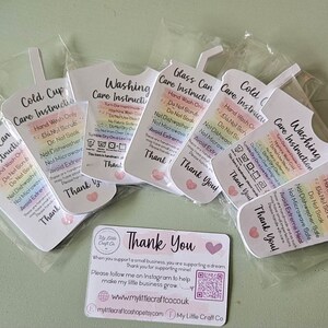Water Bottle Care Cards, Bottle Care Instructions - Etsy