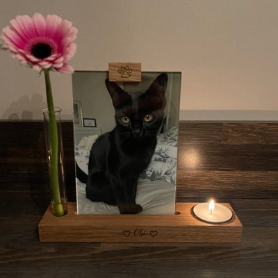 Personalised Solid Oak Photo Frame / Personalized Engraved Picture ...