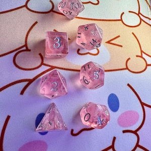 Pine Cone and Feather Wisps Dnd Dice Set, Polyhedral Dice, D&D Dice ...