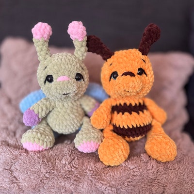 Crochet Pattern Insects Amigurumi PDF Tutorial Plush Pattern 3 in 1 Bee ...