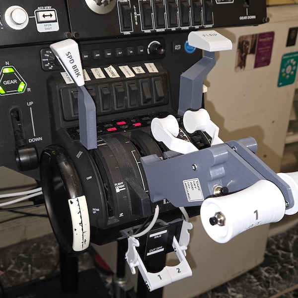 B737 Full Electronic Thrust Lever Addons for Honeycomb Bravo Throttle ...