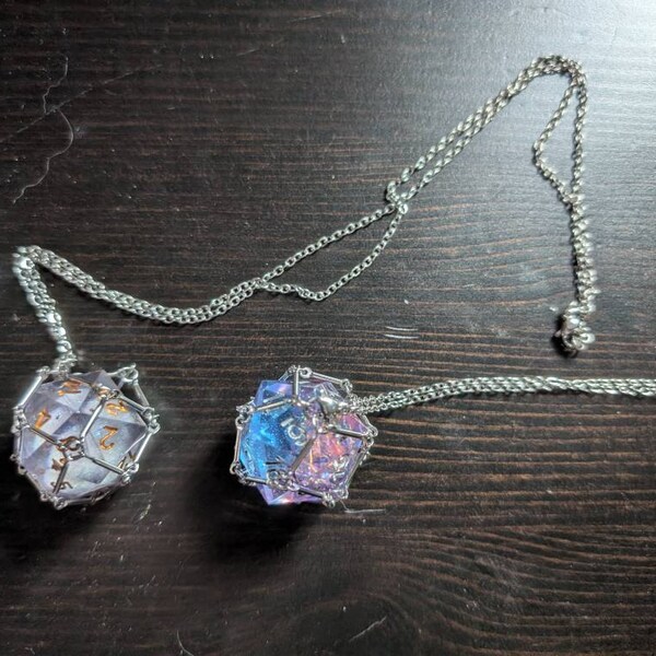 Handmade Sharp Edge Dice Red Black Resin Polyhedral RPG Dice Set With ...