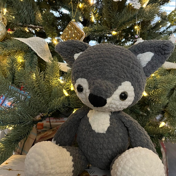 Wolf 2in1 CROCHET PATTERN, Amigurumi Giant Chunky Plushie, Large ...