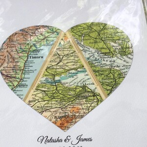 Custom Heart Map Unique Wedding Gift for Couple Personalized | Etsy