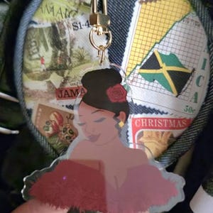 Cute Black Girl Keychain| Afro Girl - Etsy