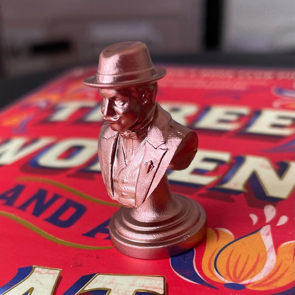 Lost Miniatures - Hercule Poirot Copper Bust Statue - 1/12 Scale ...