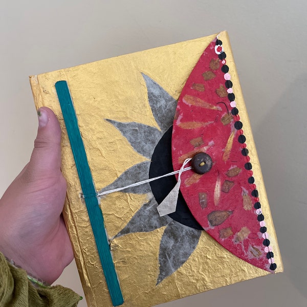 Handmade Floral Journal | Beautiful Notebook | Handmade Paper Notebook ...