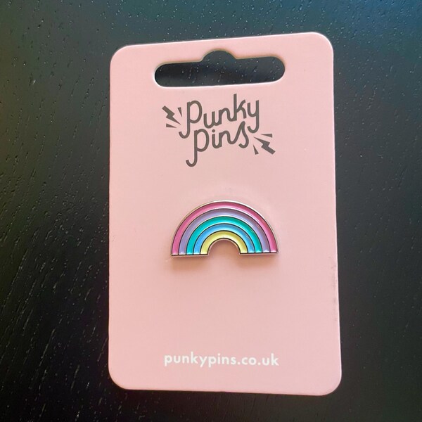 Pastel Rainbow Enamel Pin, Cute Lapel Pin - Etsy