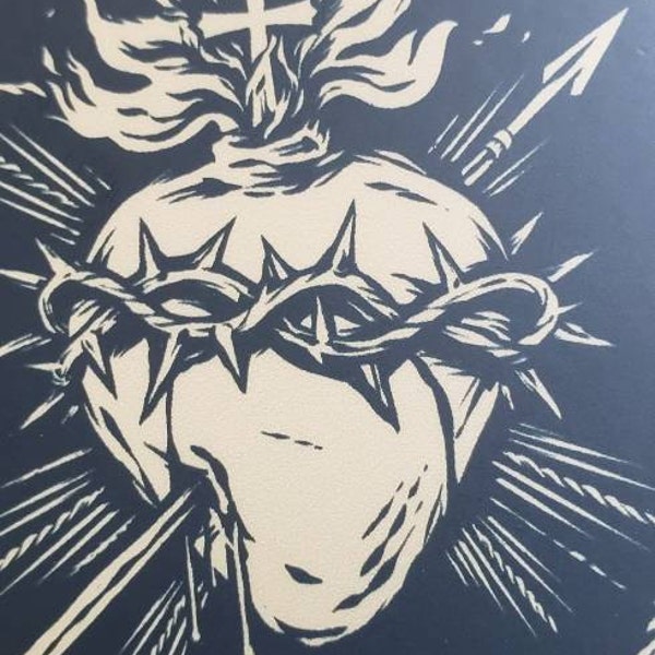 3" Cor Jesu Sacratissimum Vinyl Sticker - Etsy