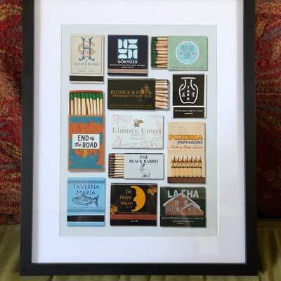 CUSTOM MATCHBOOK ART Personalized Digital Matchbox Gift Large Matches ...