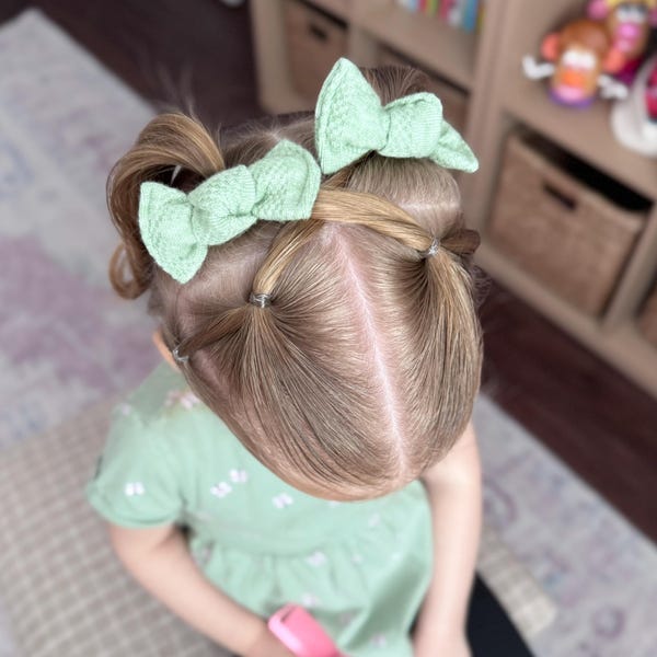 Pink Cherry Pigtail Knot Bows, Cherry Fruit Pigtail Bows, Cherry ...