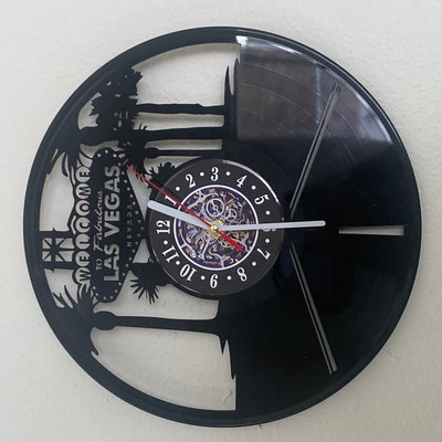 Black Panther Vinyl Record Round Wall Clock Creative Decor for Boys ...