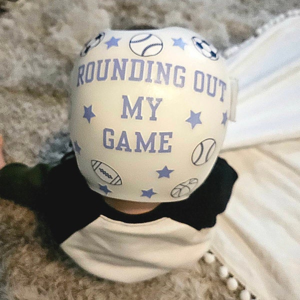 Sports Cranial Band Boy Decal Football Basketball Baseball Cranial ...