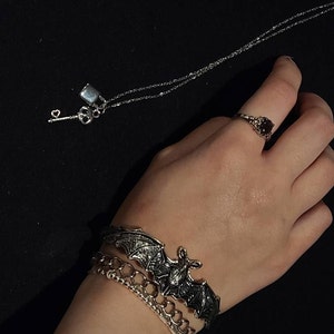 Coffin Spider Web Emo Goth Adjustable Ring Size - Etsy