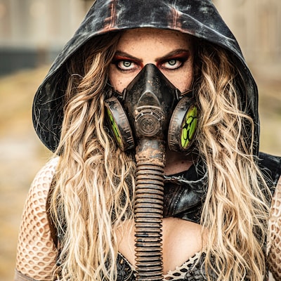Cyber Mask Cyber Goth Mask Black Respirator Gas Mask BIOHAZARD Black ...