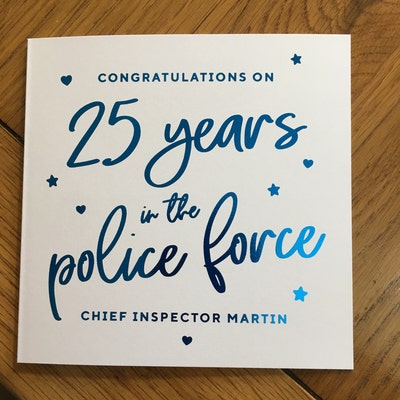 Congratulations Officer Card, Personalised New Job Card, Qualified ...