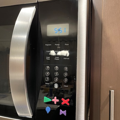 Microwave Tactile Stickers - Etsy