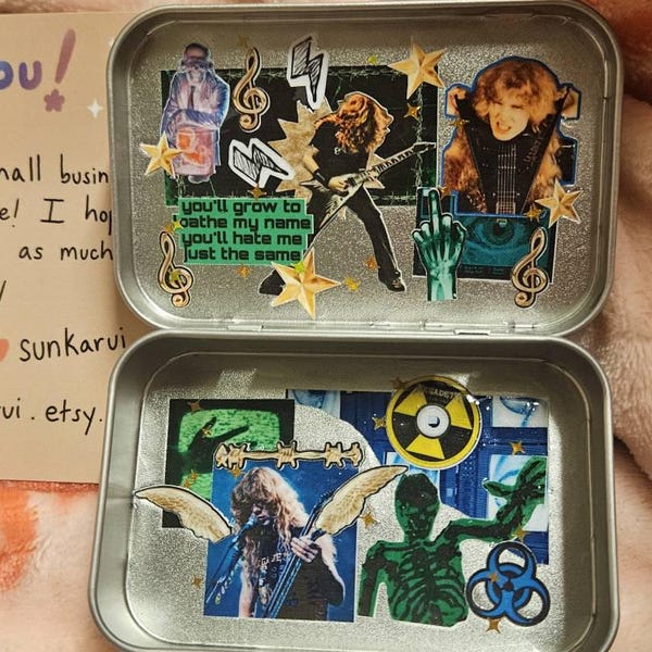 Custom Tin Wallet | Mini Stash Box or Pocket Altar - Etsy