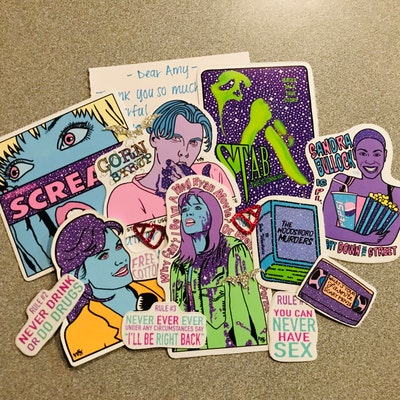 Favorite Scary Movie 7 Pc. Sticker Pack for Laptops, Iphones ...