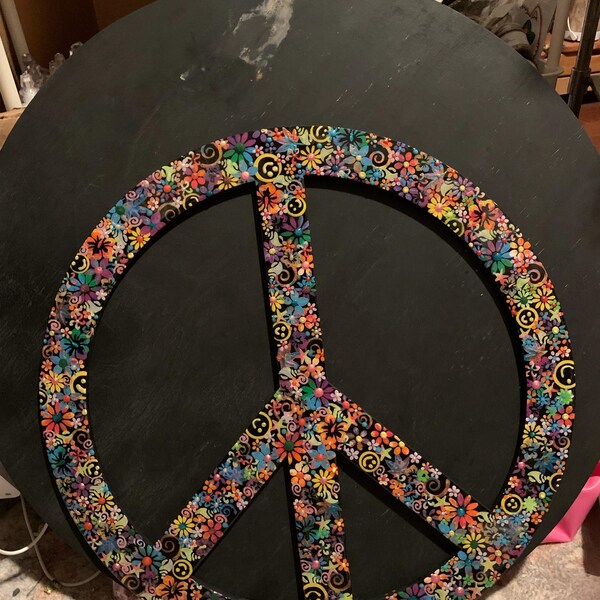 Unfinished Wooden Peace Symbol Shape - Craft - From 1" up to 46" DIY - Etsy