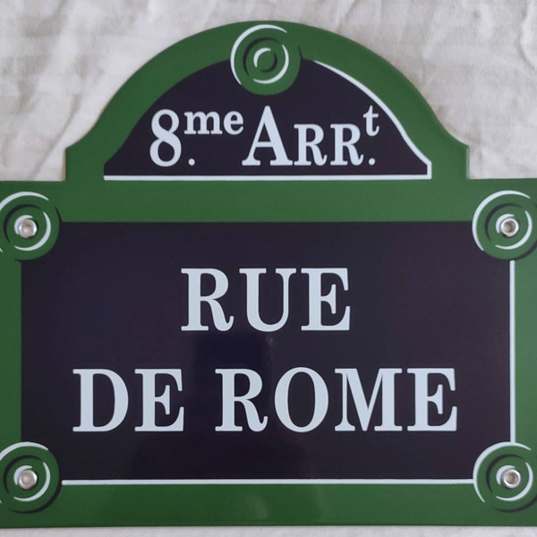 French Enamel House Number Sign 6" X 7.9" *made to Order*, Genuine ...