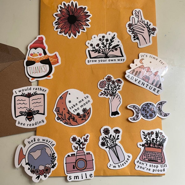Sticker Pack, Laptop Sticker Pack, Planner Stickers, Vinyl Sticker ...