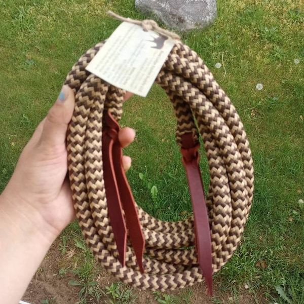 Yacht Rope Sport Mecate Reins W Poppers! Use With Slobber Straps ...