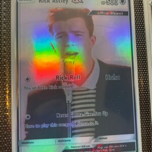 Rick Astley Rick Roll Rickroll Gx Ex Vmax V Pokémon Card Orica ...