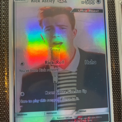 Rick Astley Rick Roll Rickroll Gx Ex Vmax V Pokémon Card Orica ...