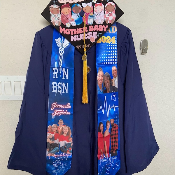 Personalized Graduation Cap Topper Black Girl Magic, Work Hard in ...