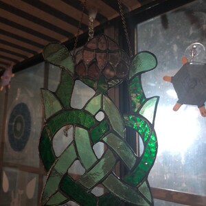 Celtic Lamp Handmade /mosaic Home Decor/ Stained Glass Art/ | Etsy