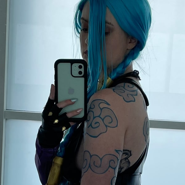 Jinx Arcane Printable Tattoos / Jinx Clouds Tattoos / Jinx Tattoos ...