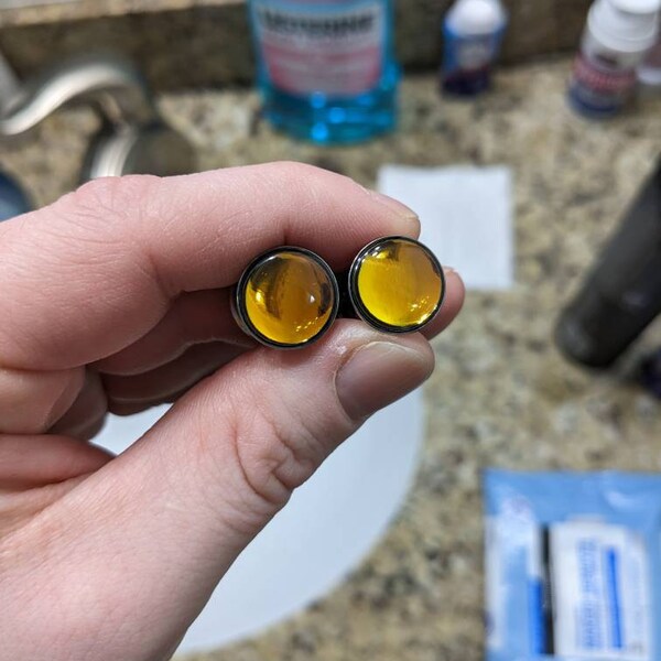 Beetlejuice Meme Plugs Goth Halloween Gauges Blacklight & UV Light ...