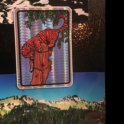 Rare Vintage Prism Tiger Sticker 1980s - Etsy