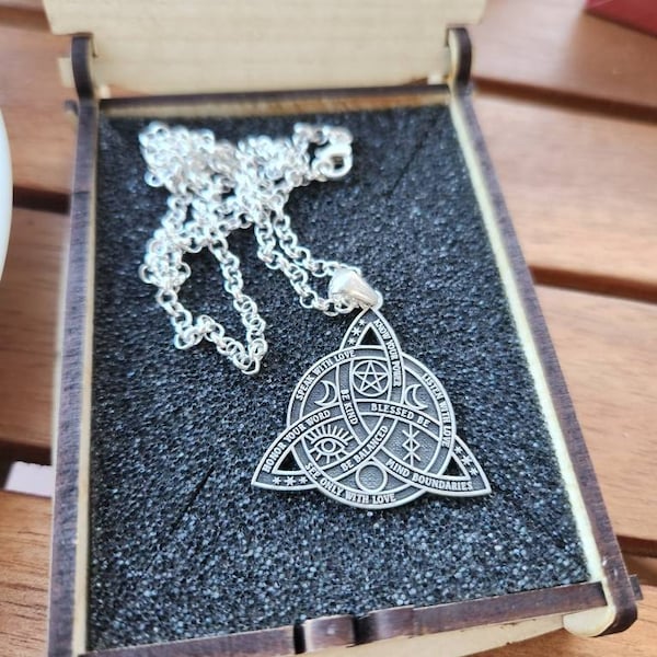 Tree of Life Necklace 925 Sterling Silver Celtic Rope Tree Pendant ...