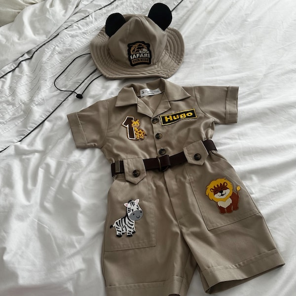 Personalized Safari Outfit for Baby & Toddler - Wild One Birthday ...