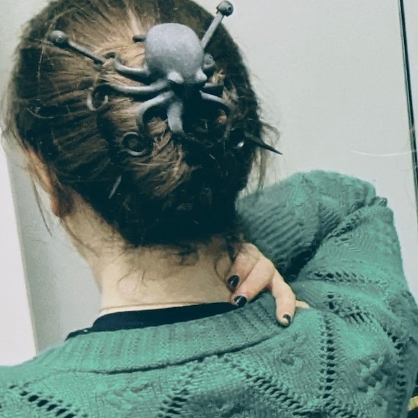 Octopus Hairpin Bun Cover Hair Accessories Cosplay Hair Embellishments ...