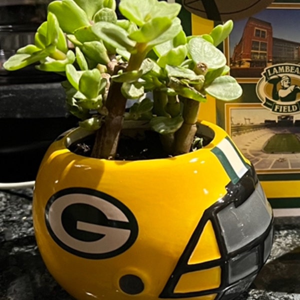 Succulent Holder (SMALL, 2.5 Inches Tall) * Football * Helmet ...