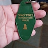 Shady Pines Dark Green Key Tag Golden Girls Keychain - Etsy