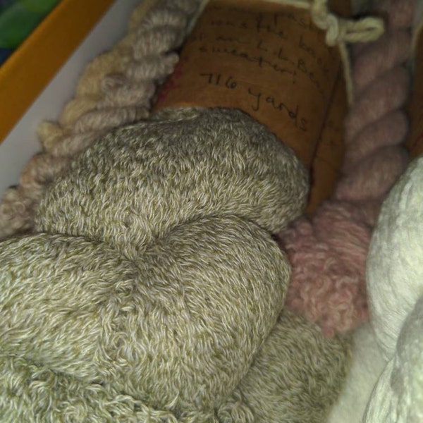 Fuchsia Pink Linen / Cotton Recycled Yarn - 1,766 Yards (chainette ...