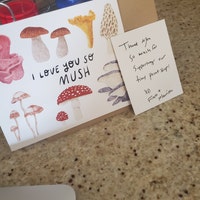 I Love You so Mush Mushroom Greeting Card - Etsy