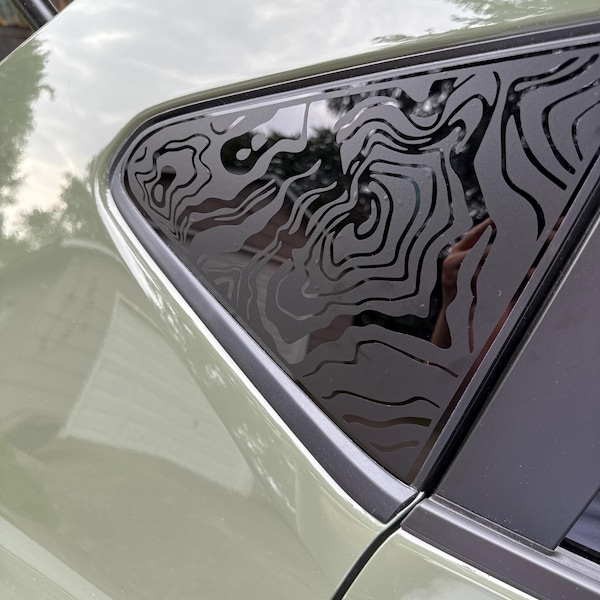 Fits 2024-2026 Subaru Crosstrek Rear Side Window Topographic Map Decal ...
