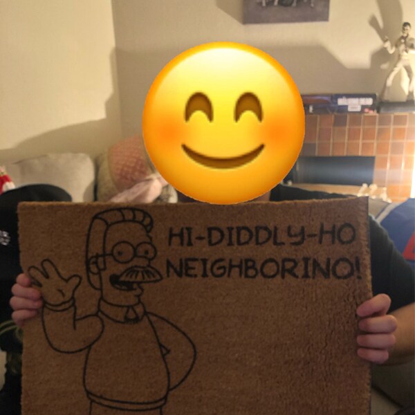 Hi Diddly Ho Neighborino Doormat: Funny TV Show Inspired Welcome Mat - Etsy