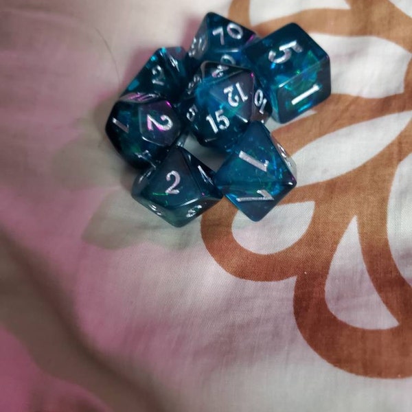 Mushroom Dice Vault and Multicolored Mushroom Dice Set, Dice Set ...