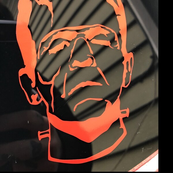 Frankenstein Monster Vinyl Decal - Etsy