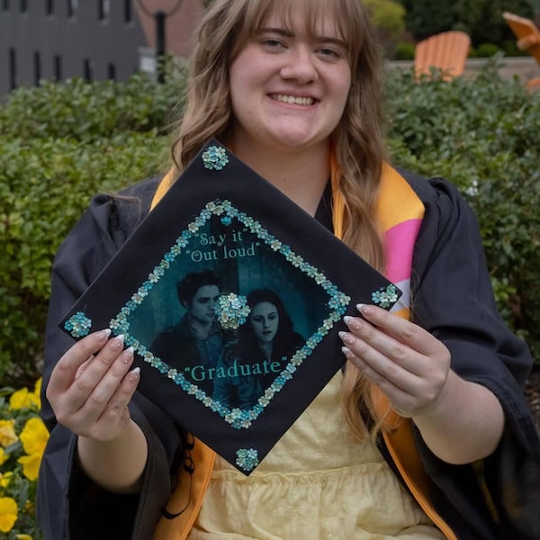 Printable Twilight Graduation Cap Cover & Decoration - Etsy