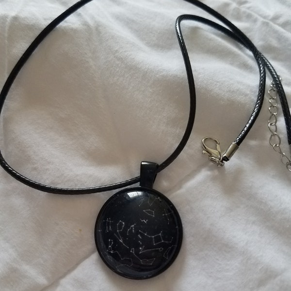 Personalised Star Map Necklace, Custom Star Map Jewellery, Star ...