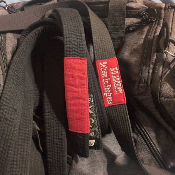CUSTOM Kids JIU JITSU Belts, Goose Wraps Bjj / Personalized Embroidered ...