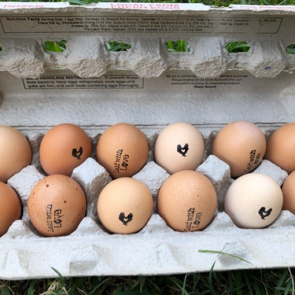 EGG STAMP - the Original Chicken Heart - Backyard Chickens - Chicken ...